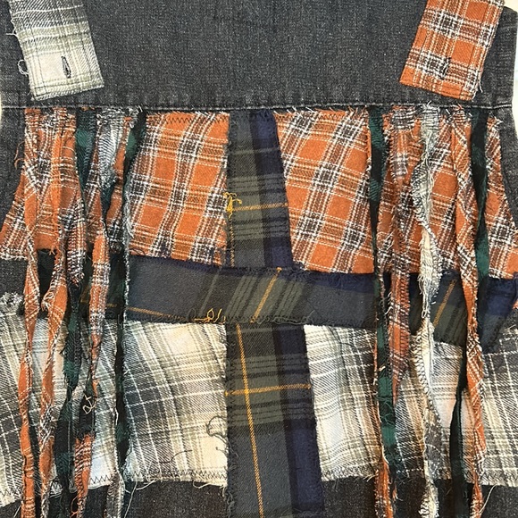 Hand Crafted | Jackets & Coats | Upcycled Fringe Back Patched ...